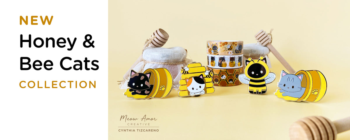 Bee Cat Collection – Meow Amor Creative