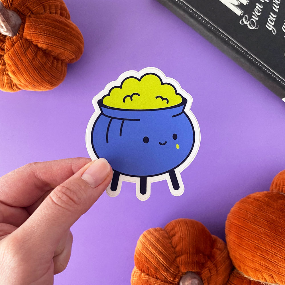 Cauldron Vinyl Sticker – Meow Amor Creative