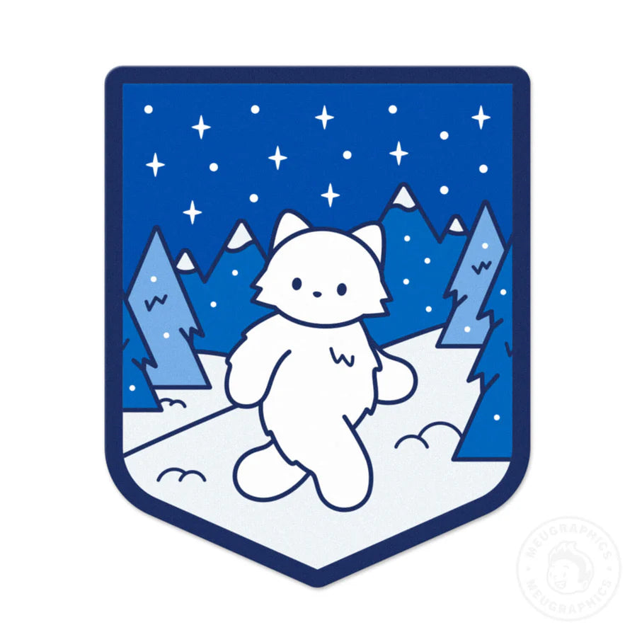 Yeti Cat Vinyl Sticker – Meow Amor Creative