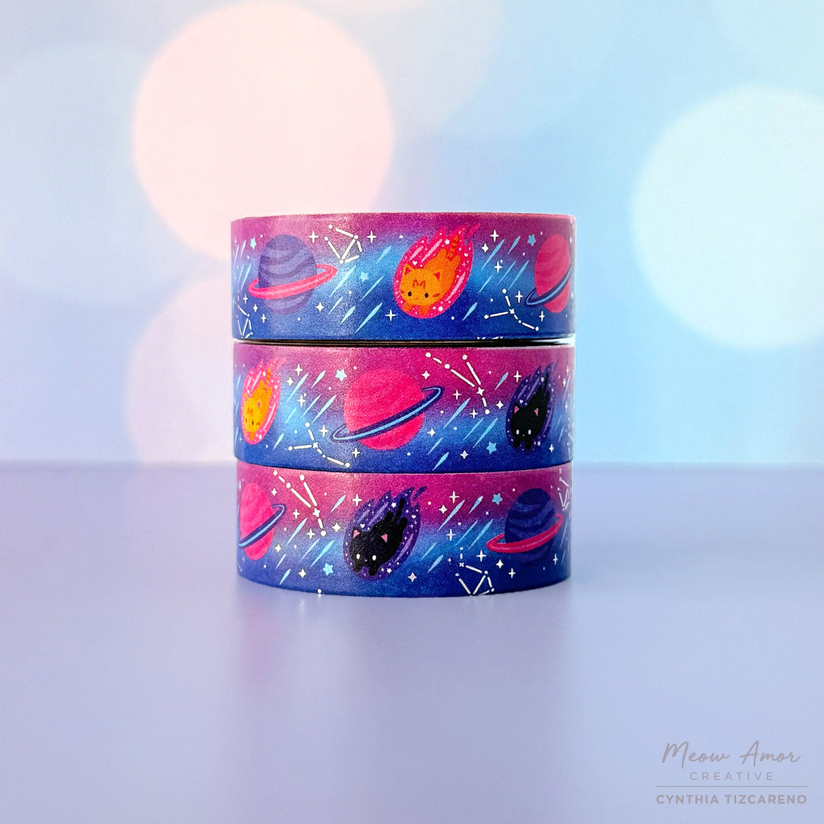 Comet Cats Holo Foil Washi Tape – Meow Amor Creative
