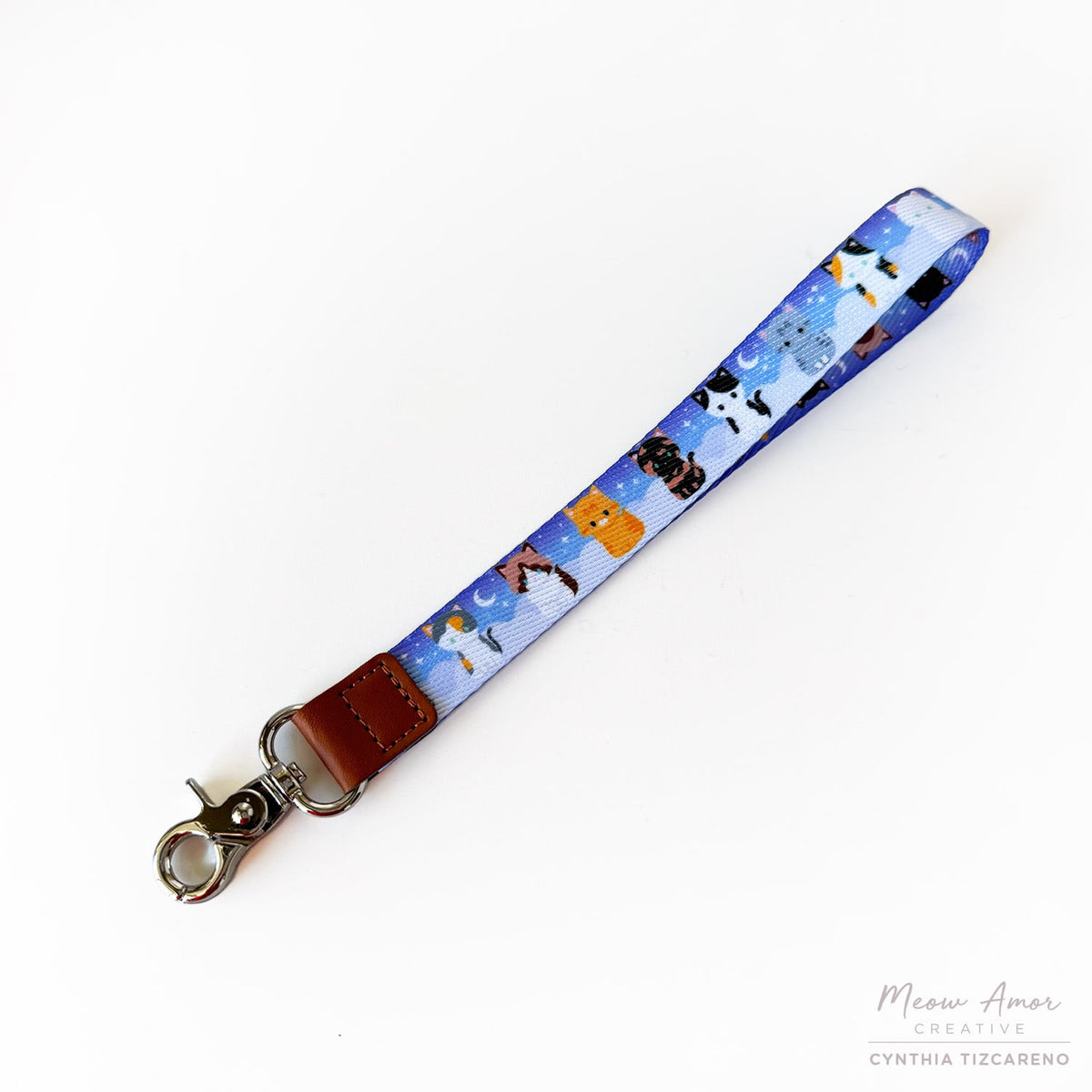 Night Skies Cat Wristlet Lanyard – Meow Amor Creative